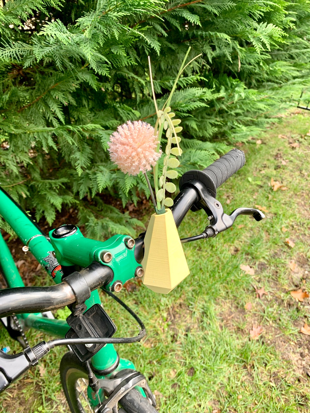 Geometric 3-D Printed Bike Vase, Bicycle Handlebar Vase Accessory, Gift ...