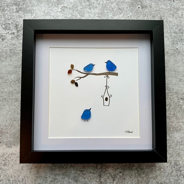 Bird Pebble Art - Etsy