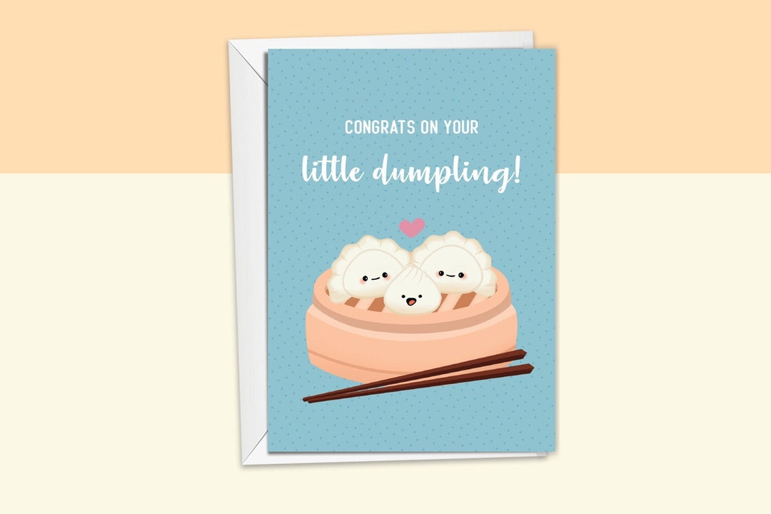 Congratulations on Your Little Dumpling | Cute New Mum Card | Funny ...