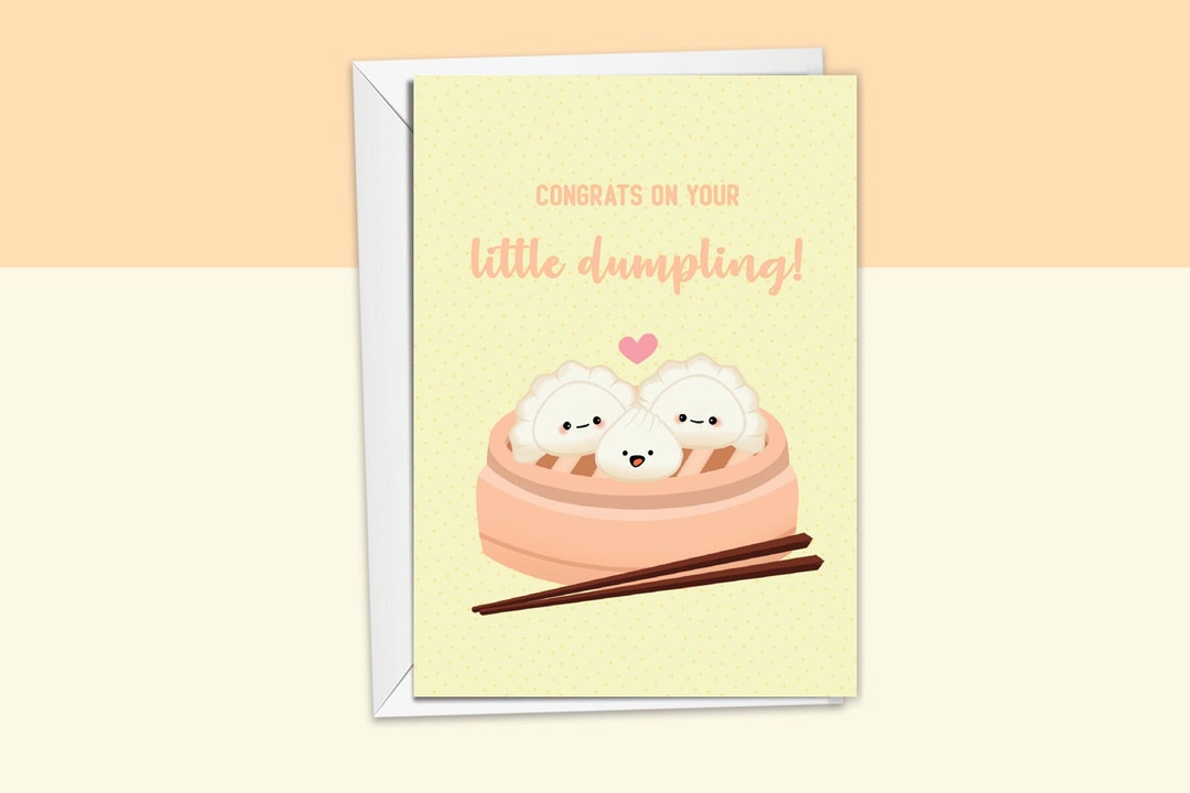 Congratulations on Your Little Dumpling | Gender Neutral Baby Shower ...