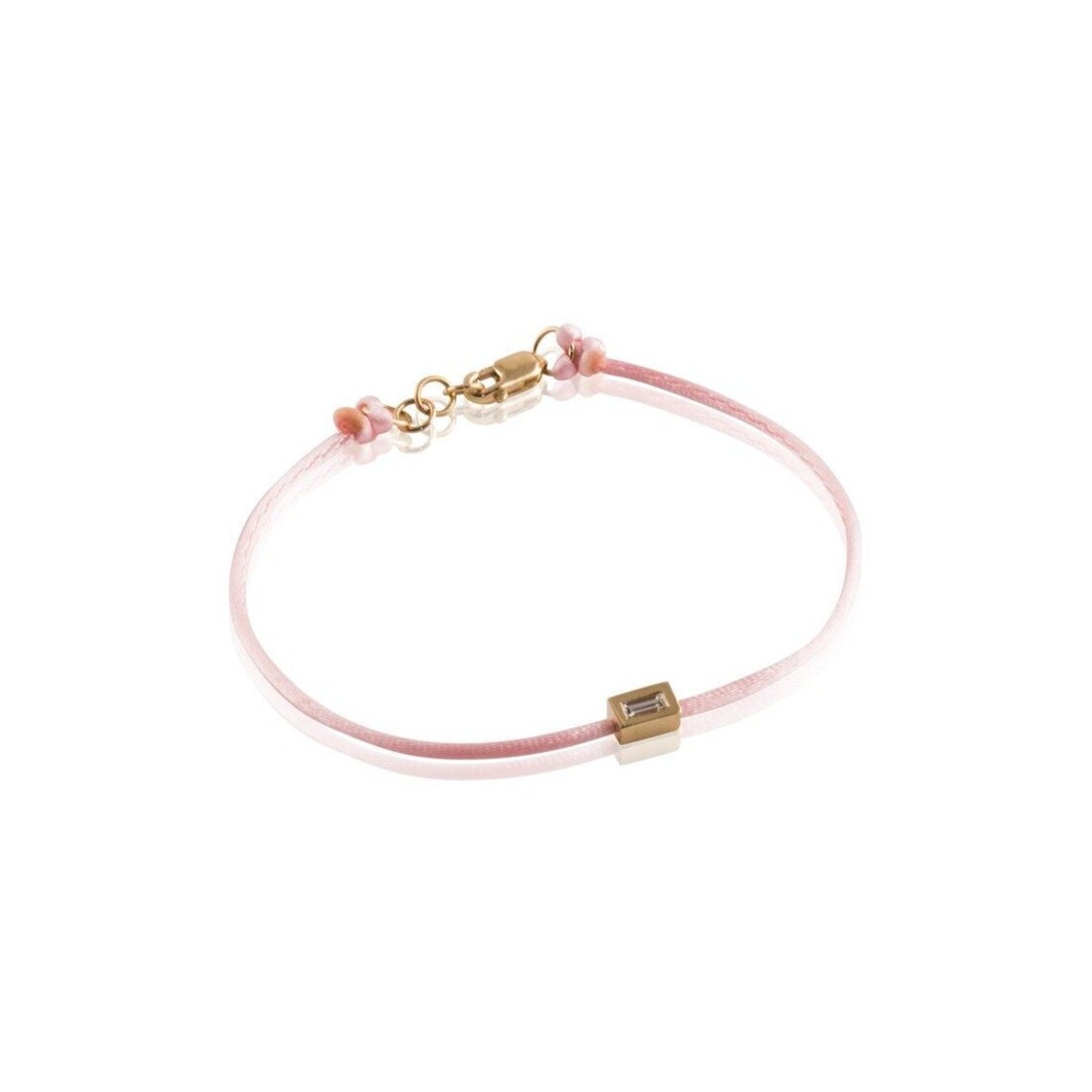 Pink Diamond String Bracelet - Breast Cancer Bracelet, Breast Cancer ...