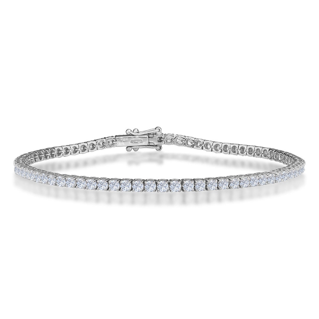 Pulsera de tenis de diamantes • Pulsera de tenis de oro • Pulsera de ...