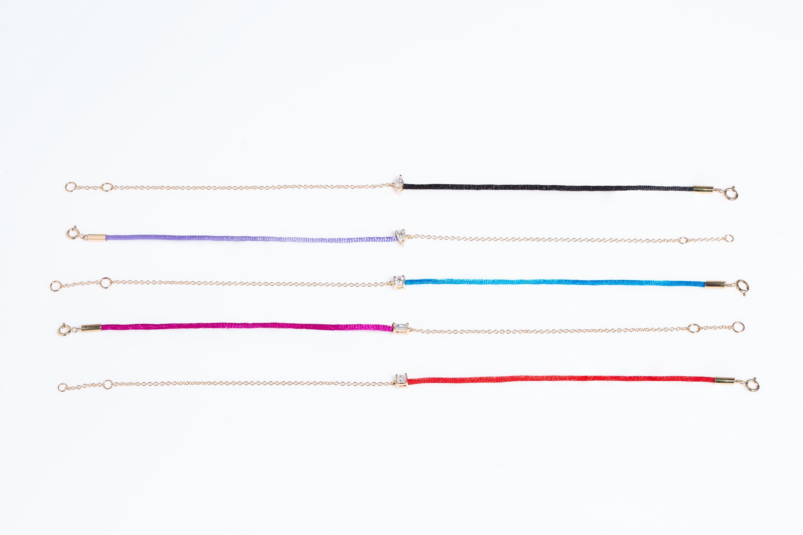 Diamond String Bracelet Custom String Bracelet Nylon String - Etsy