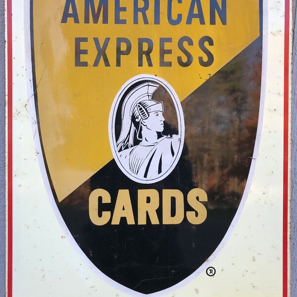 Vintage American Express Sign - Etsy