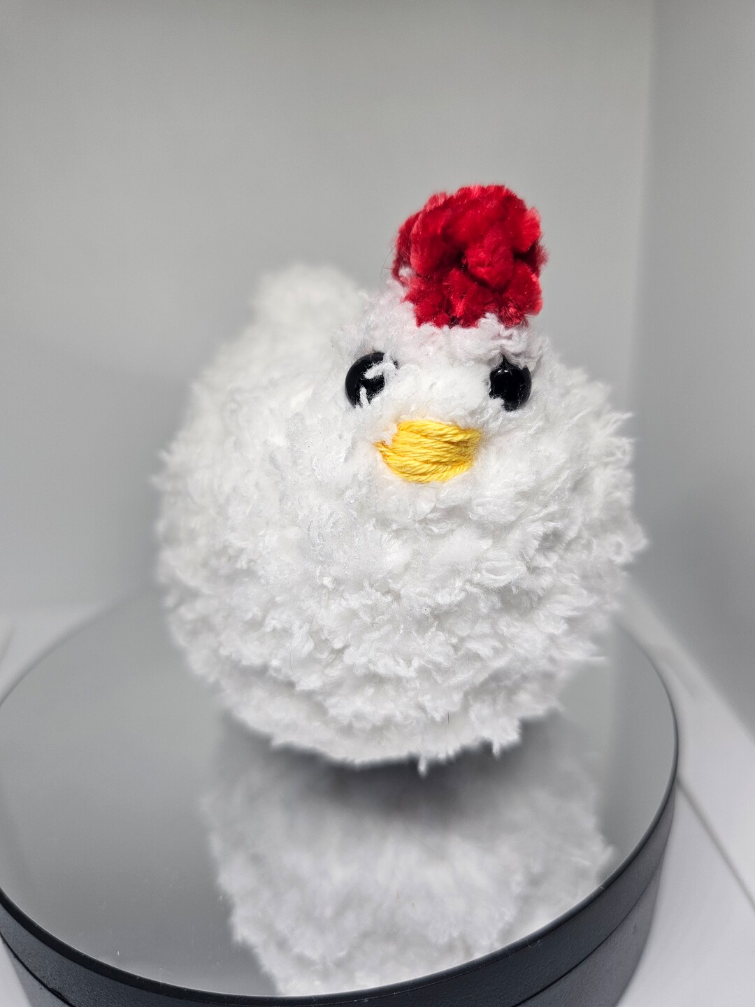 Fuzzy Chicken Small Crochet Toy - Etsy