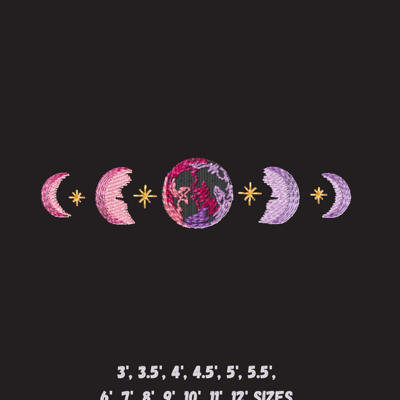 Celestial Machine Embroidery Designs - Etsy