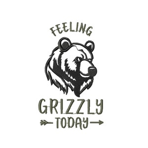 Funny Bear Sayings Embroidery Design: Hiking Camping Quotes (machine ...