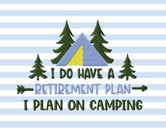 Retiring Plan is Camping Stencil With Camper by Studior12 DIY Travel ...