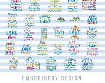 Lake House Machine Embroidery Designs Lake Hour Embroidery - Etsy