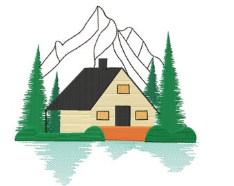 Mountain Lake Pes - Etsy