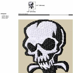 Angry Skull Machine Embroidery Designs, Biker Patch Embroidery Patterns ...