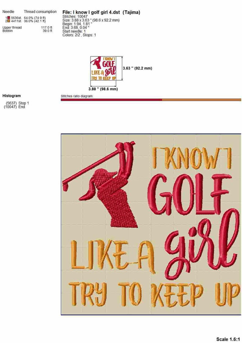 Funny Golf Machine Embroidery Designs for Women Golf Bag - Etsy