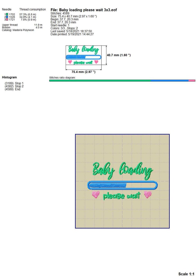 Baby Loading Machine Embroidery Designs Funny Maternity - Etsy