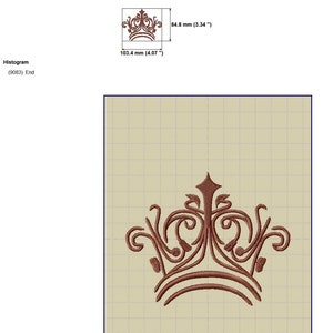 Abstract Crown Machine Embroidery Designs, Small Crown Embroidery ...