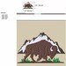 Buffalo With Mountain Machine Embroidery Designs, Wildlife Embroidery ...