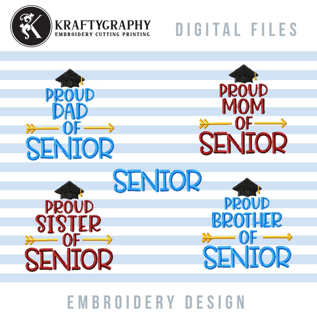 Senior Machine Embroidery Designs, Senior Sister Embroidery Patterns ...
