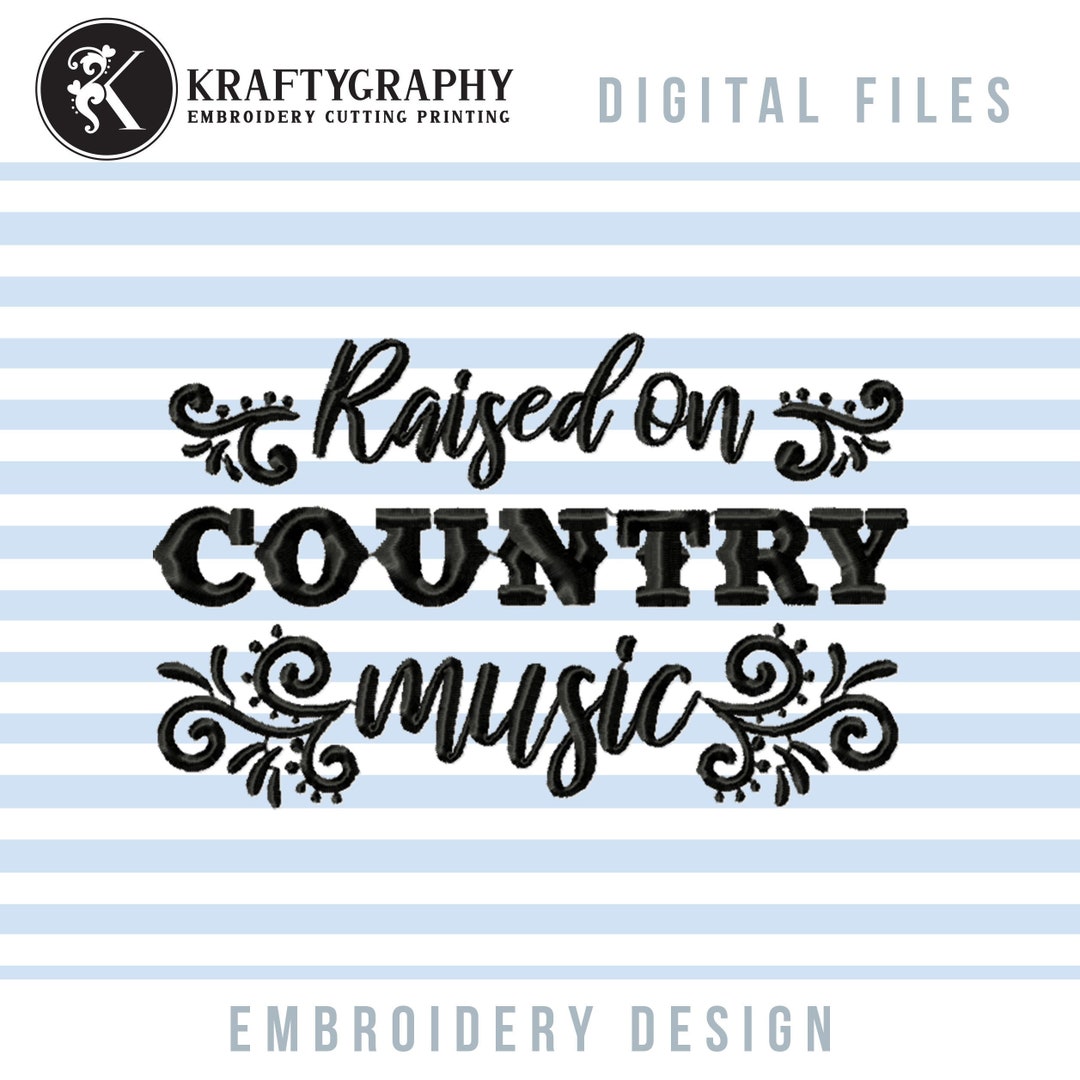 Country Music Machine Embroidery Patterns, Country Embroidery Designs ...