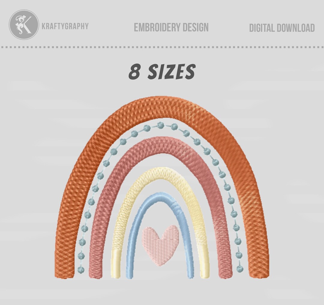 Boho Rainbow Machine Embroidery Designs, Vintage Embroidery Patterns ...