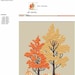 Fall Scene Machine Embroidery Design, Autumn Landscape With Trees and ...