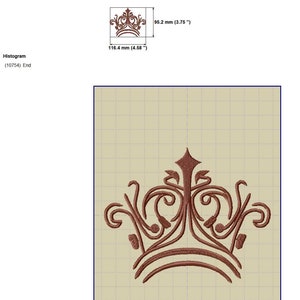 Abstract Crown Machine Embroidery Designs, Small Crown Embroidery ...