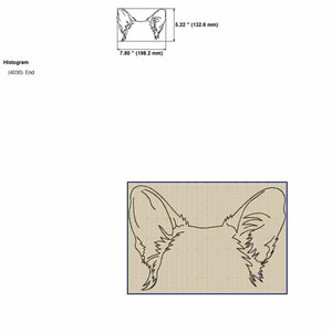 Corgi Dog Ears Outline Machine Embroidery Design: Outline (digital File ...