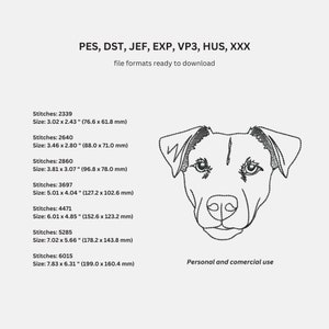Jack Russel Dog Face Machine Embroidery Design Outline, Dog Sketch ...