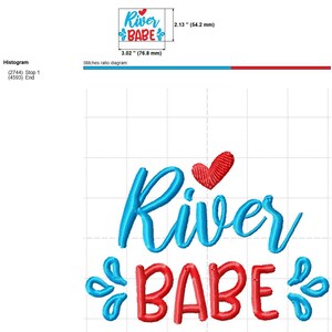 River Machine Embroidery Design for Women, Cute Embroidery Patterns ...