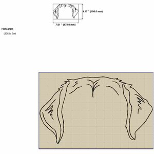 Labrador Dog Ears Outline Machine Embroidery Design - Etsy