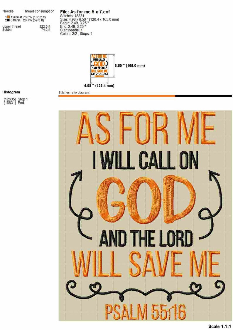 Psalm Machine Embroidery Designs Bible Verses Embroidery - Etsy