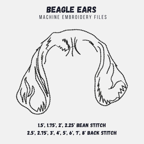 Beagle Embroidery - Etsy