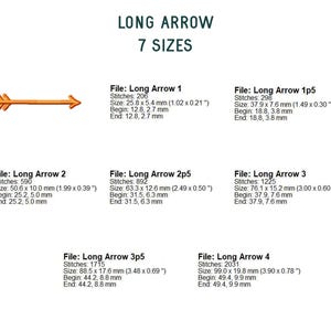 Mini Arrow Machine Embroidery Designs, Arrow Embroidery Patterns ...