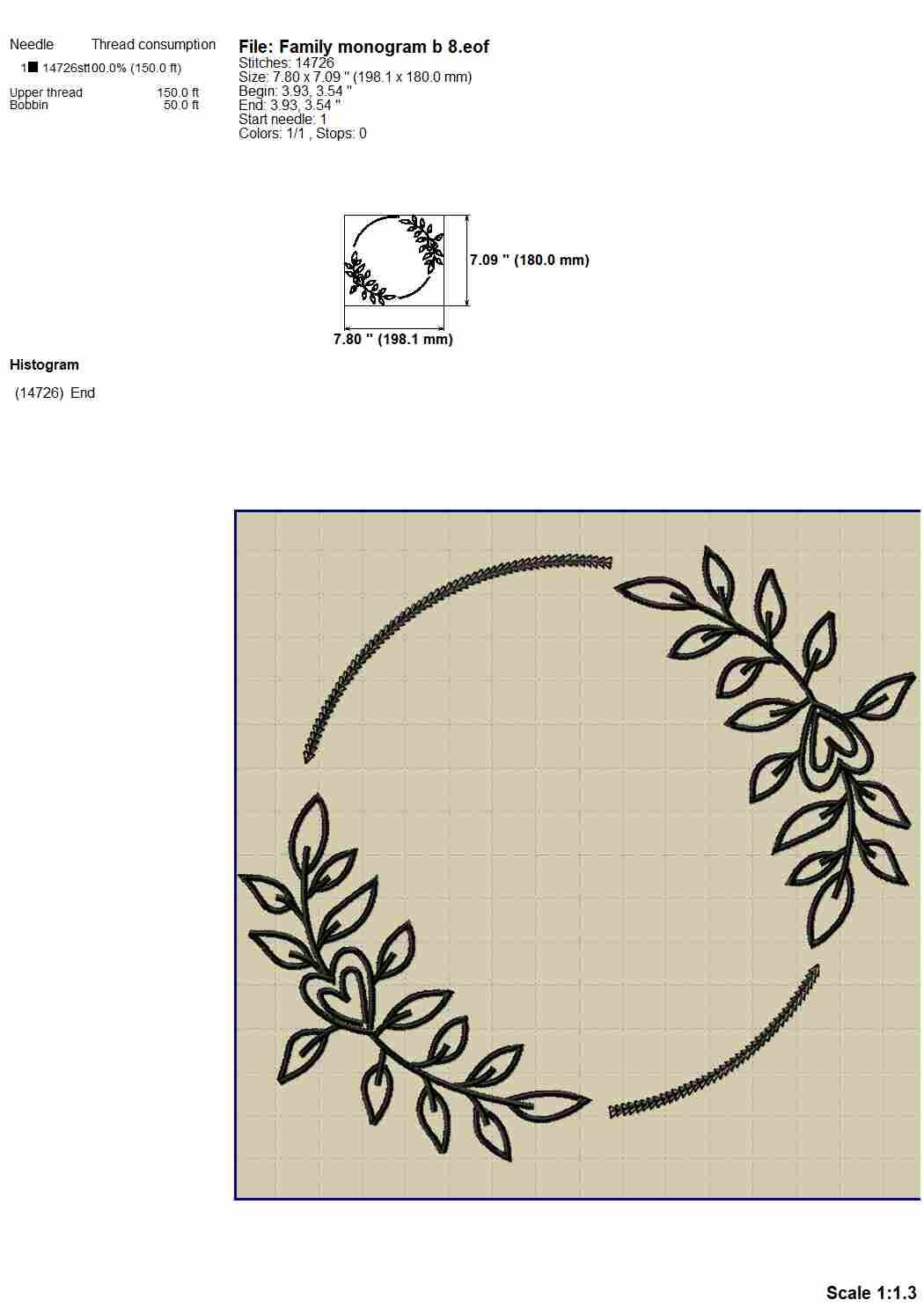 Floral Circle Frame Machine Embroidery Designs Botanical - Etsy