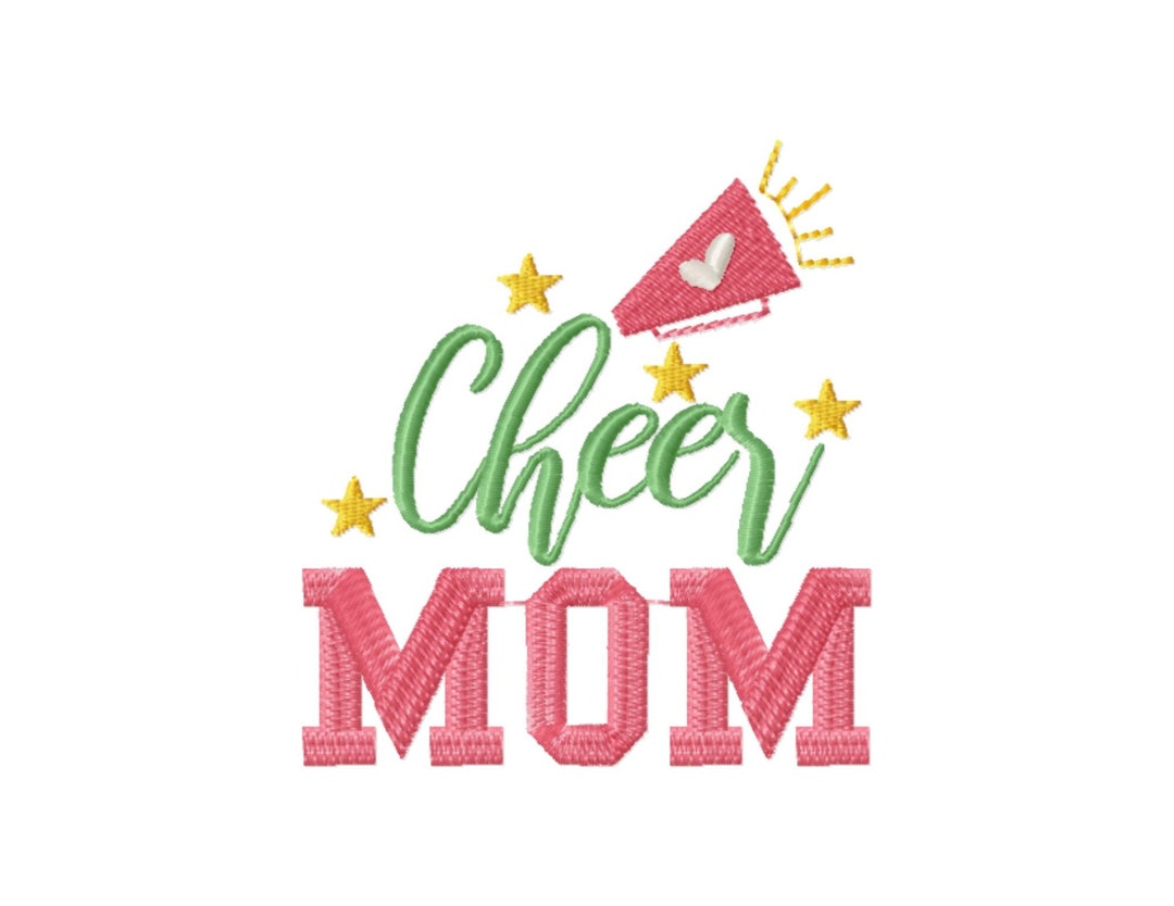 Cheer Mom Machine Embroidery Design, 8 Sizes - Etsy