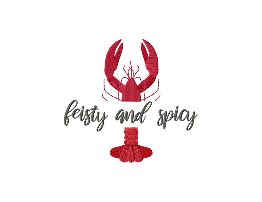 South Sayings Embroidery Designs With Boiled Crawfish, 6 Sizes - Etsy
