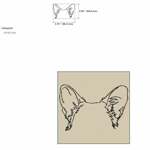 Corgi Dog Ears Outline Machine Embroidery Design: Outline (digital File ...