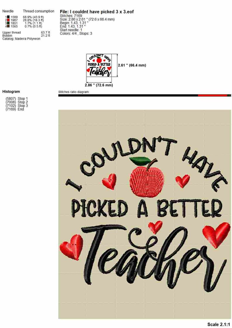 Best Teacher Machine Embroidery Designs Teacher Apple - Etsy