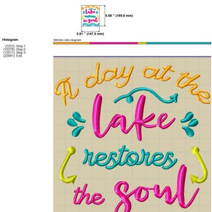 Lake Machine Embroidery Designs Lake House Embroidery - Etsy