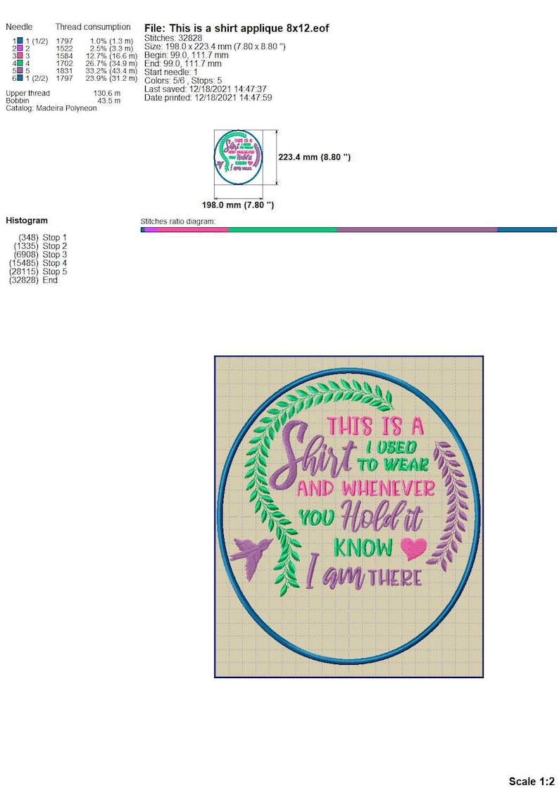 Memorial Machine Embroidery Designs, Grief Patterns: 4in -8in, Fill and ...
