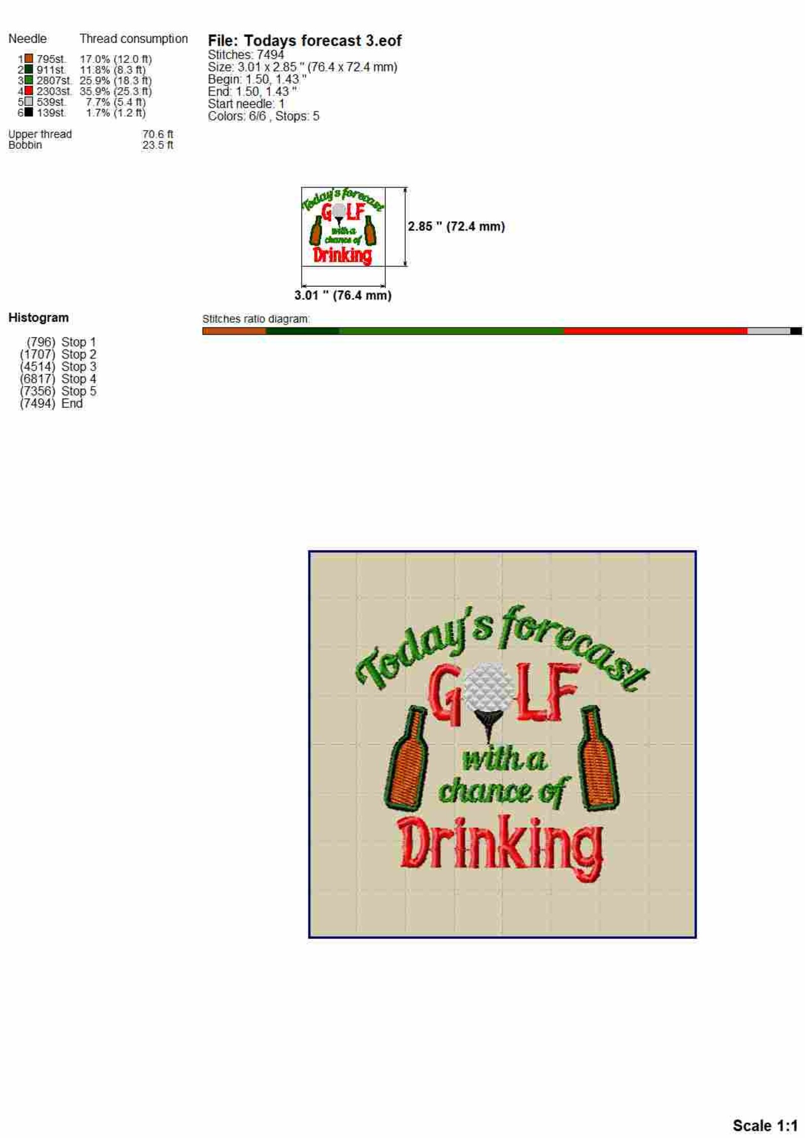Funny Drinking Golf Machine Embroidery Designs, Golf Towels Embroidery ...