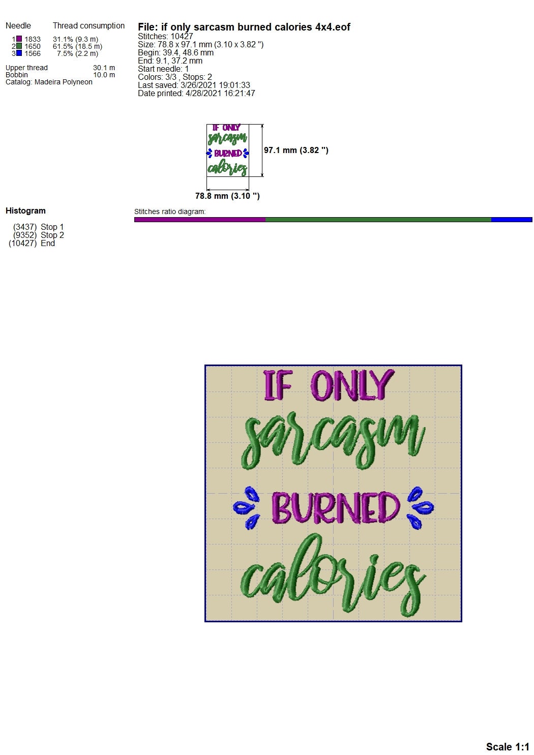 Sarcasm Machine Embroidery Designs Sarcastic Embroidery - Etsy