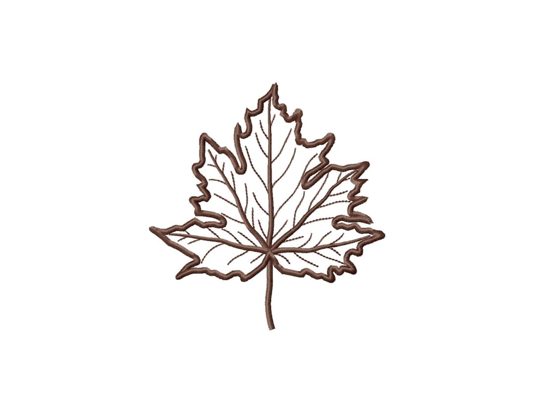 Fall Leaf Applique Machine Embroidery Design, Multiple Sizes - Etsy