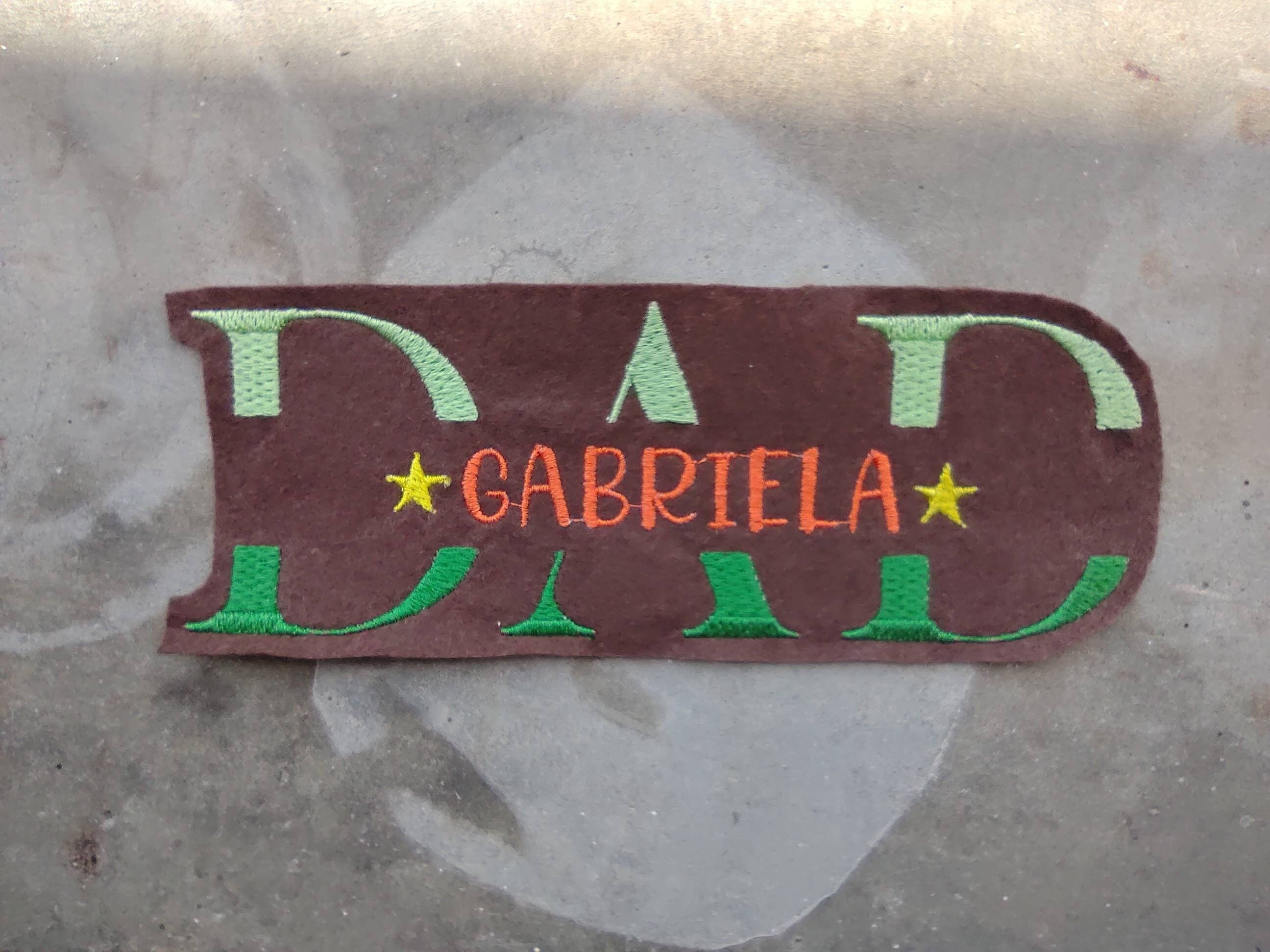 Dad Split Monogram Machine Embroidery Design: 7in - 12in - Etsy