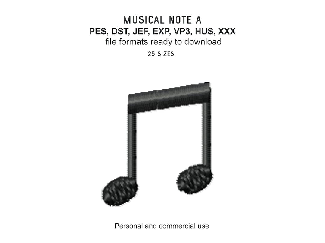 Musical Note Machine Embroidery Designs, Music Embroidery Patterns ...