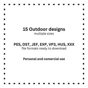Lake Embroidery Design Bundle, Camping Outdoor Embroidery Patterns ...
