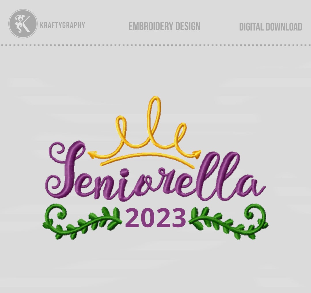 Senior Machine Embroidery Designs Graduation Embroidery - Etsy