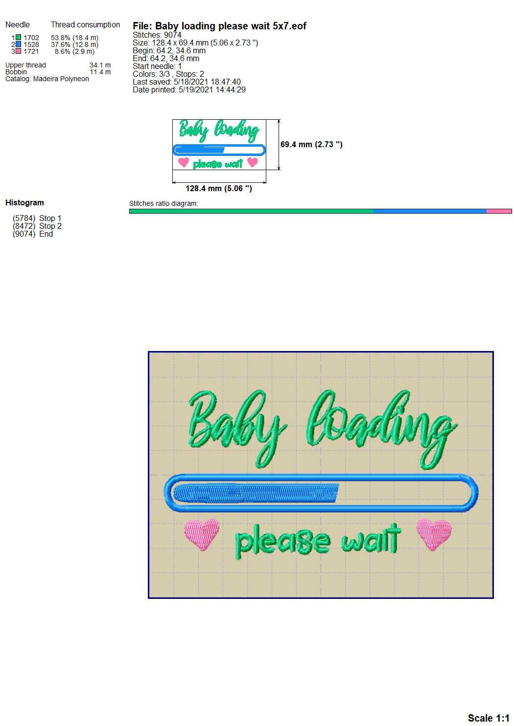 Baby Loading Machine Embroidery Designs Funny Maternity - Etsy