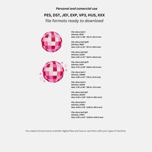 Disco Ball Machine Embroidery Designs, Retro Embroidery Files, Vintage ...