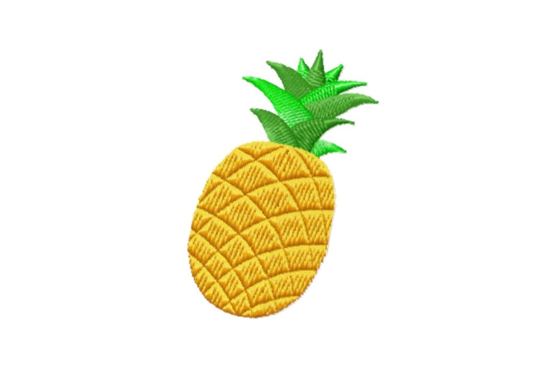 Simple Pineapple Embroidery Design for Machine, Mini Pineapple Fill ...