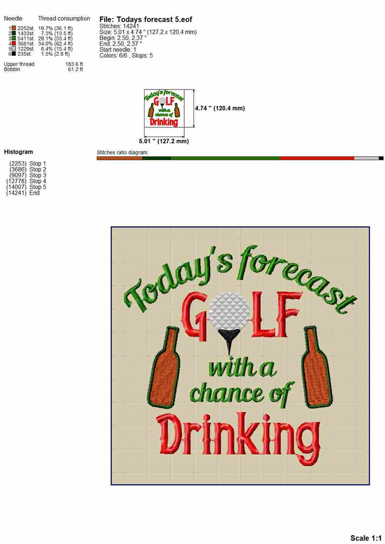 Funny Drinking Golf Machine Embroidery Designs Golf Towels | Etsy