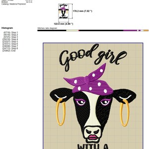 Cow Head Embroidery Designs, Cow Face Applique, Cow Embroidery Patterns ...
